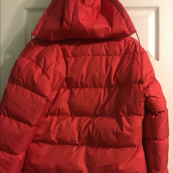 Jackets & Coats | Vintage Red Puffy Jacket Hooded | Poshmark